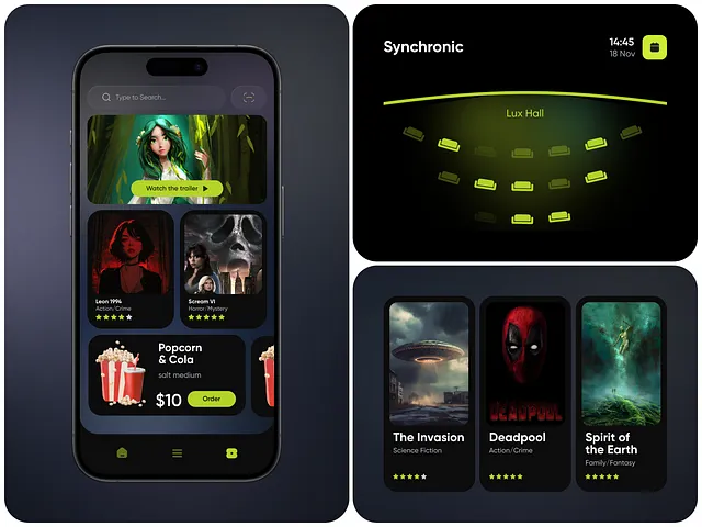 Movie App designs, themes, templates and downloadable graphic elements ...