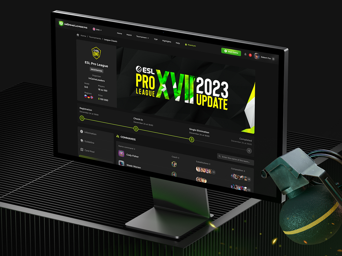 CS2 InGameLeaders – Lineups of teams by Aleks Daiwer on Dribbble