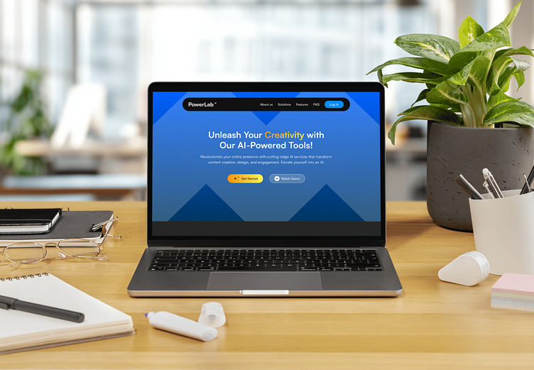 PowerLab - AI Tools Landing Page by UiNikhil on Dribbble
