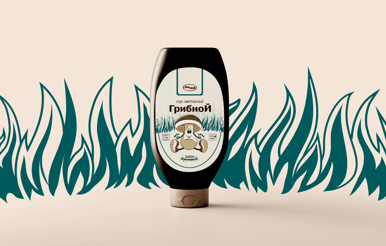 illustrations for sauce packaging by Ekaterina on Dribbble