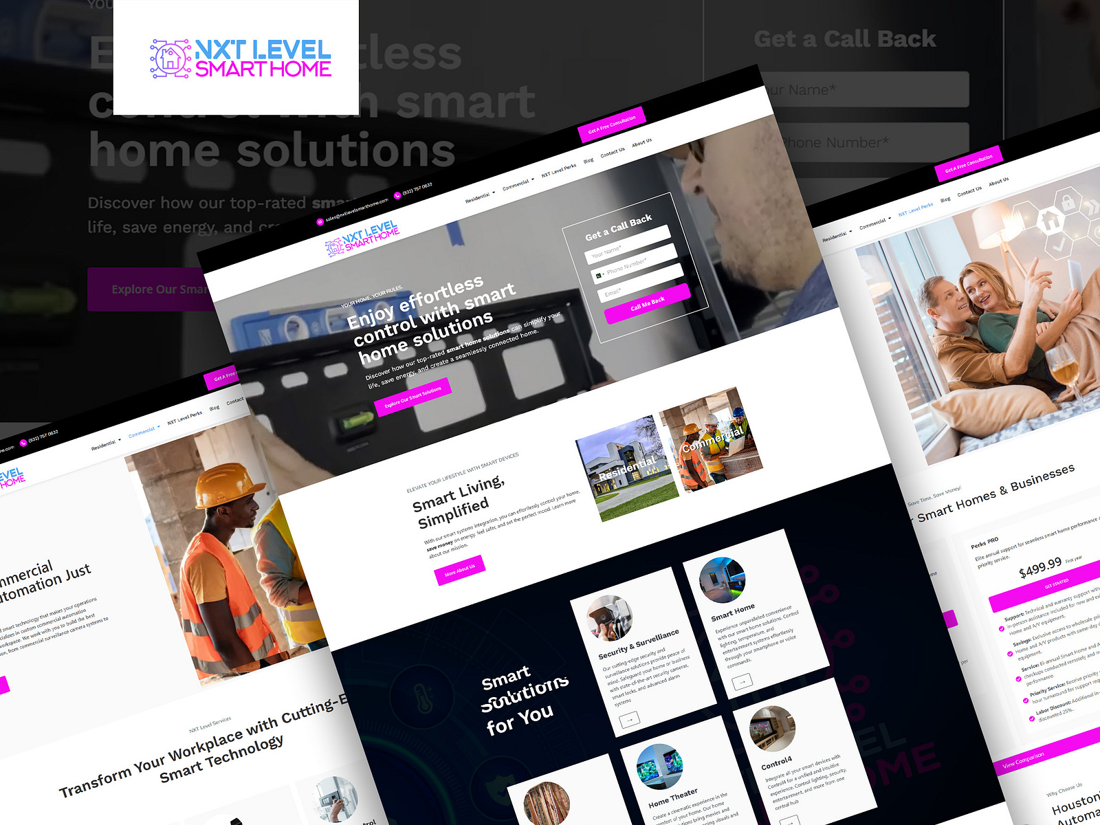 NXT LEVEL SMART HOME by DevCrib LLC on Dribbble