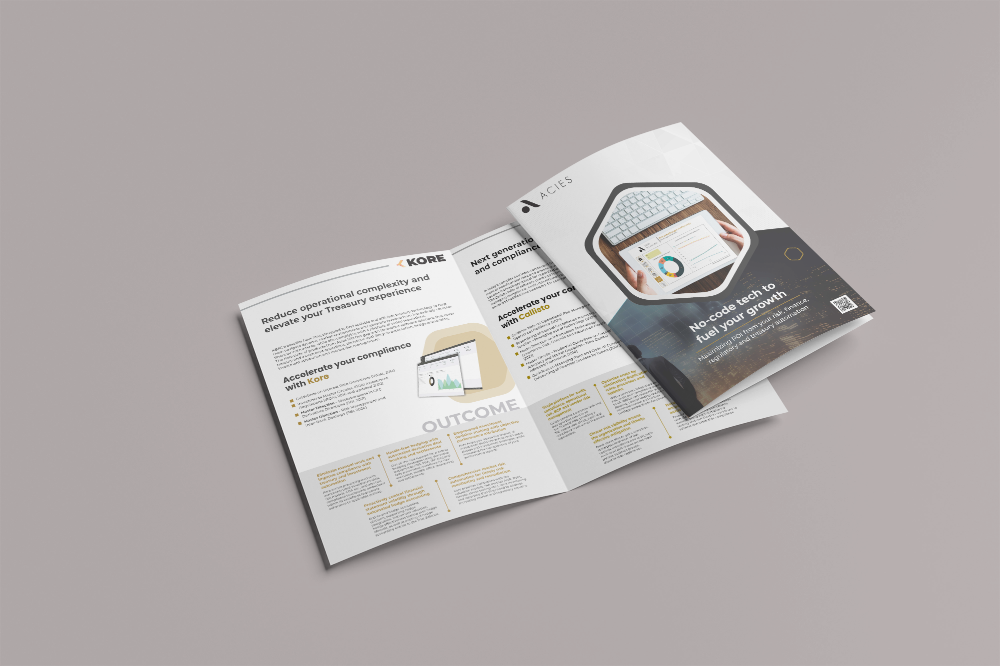 No code brochure design - Acies by Deepti on Dribbble