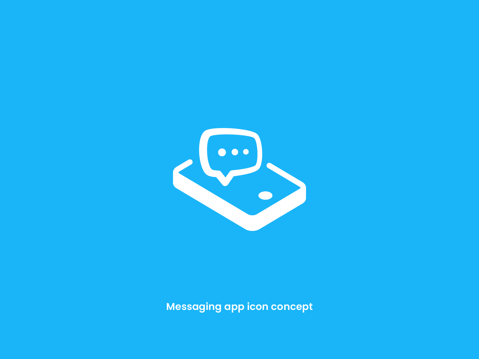 Messaging app icon concept by bejombah on Dribbble