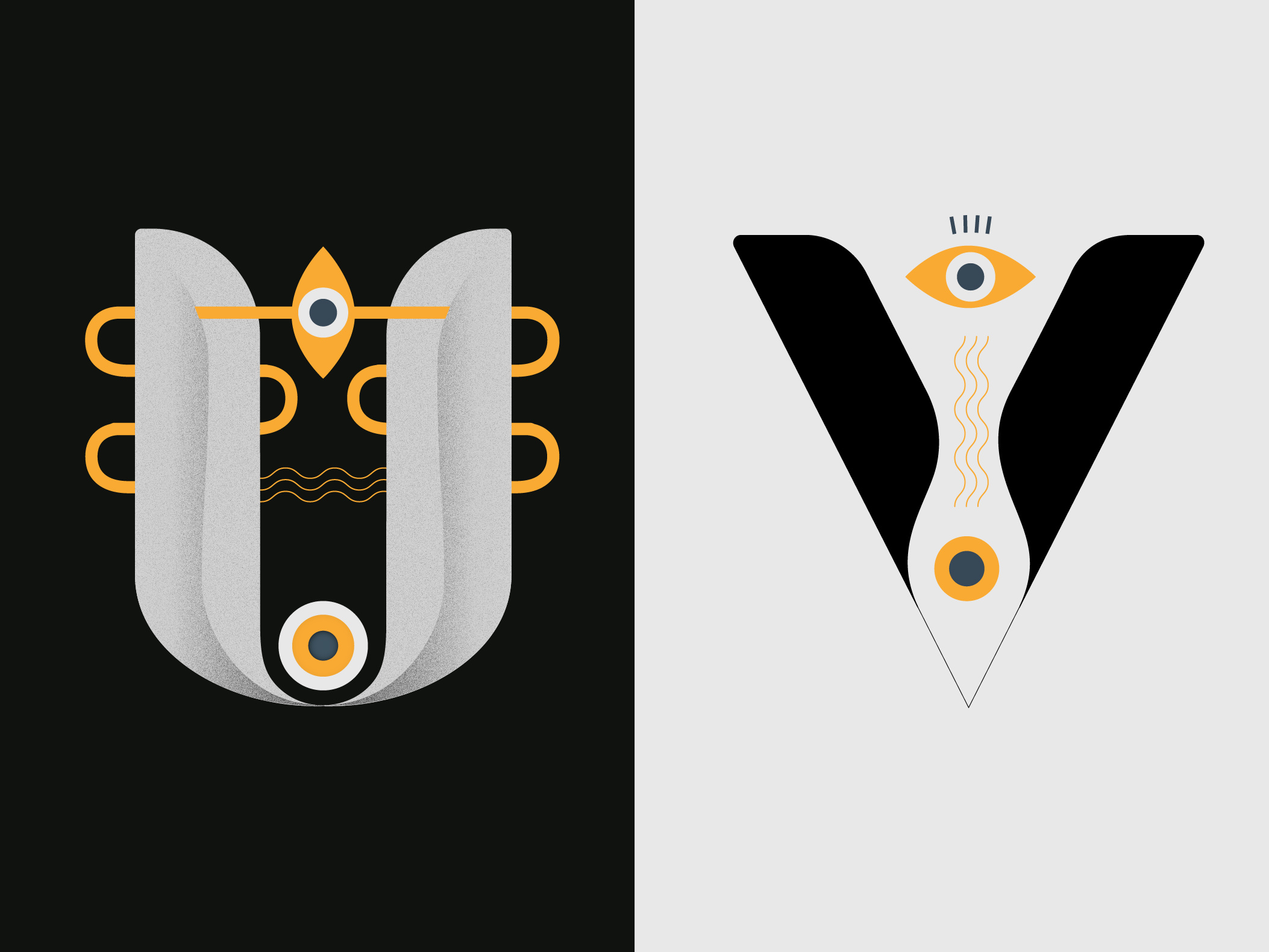 U and V - 36DaysOfType by Tommaso Baldi on Dribbble