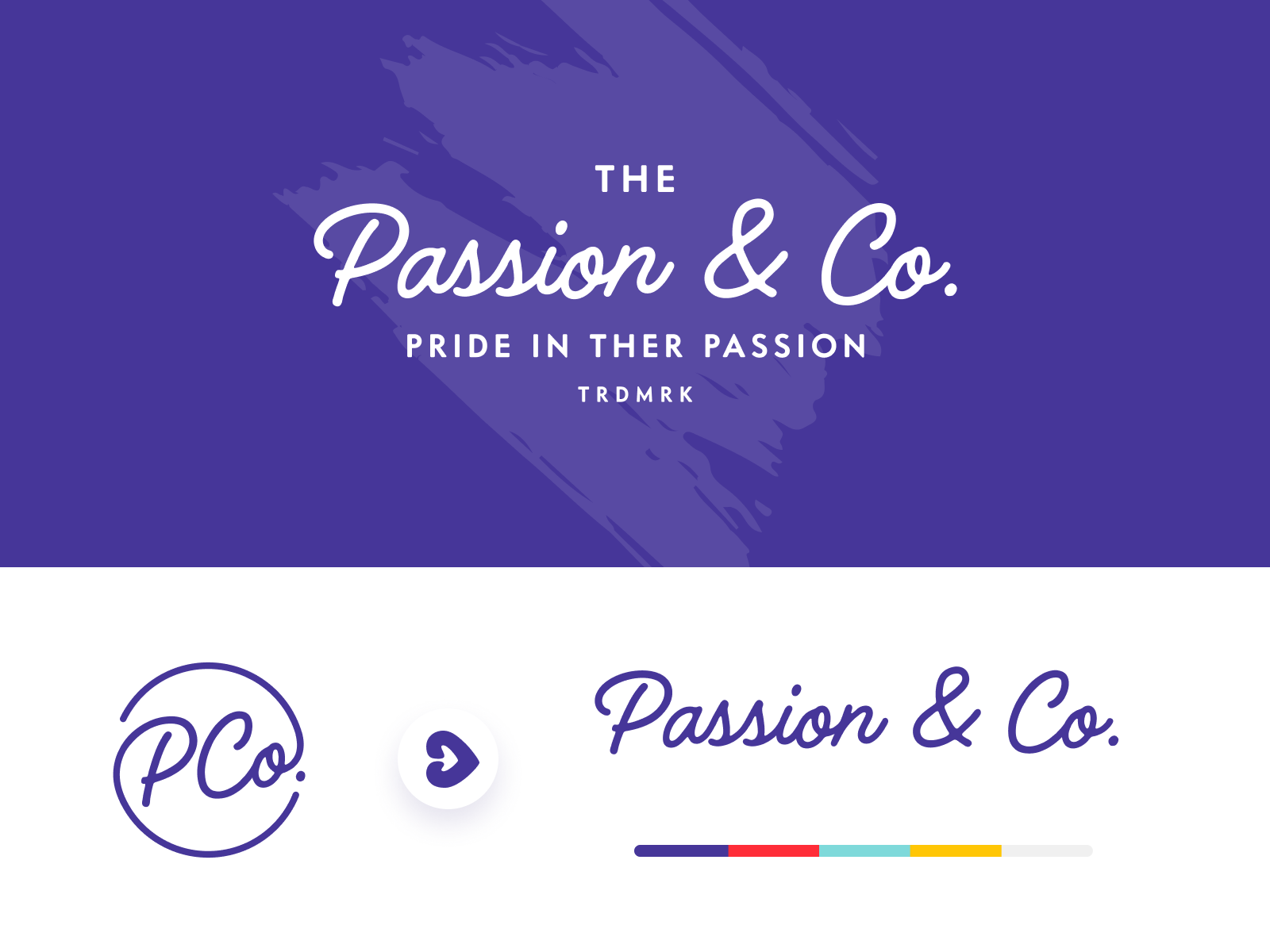 Passion & Co. Logo Exploration by Benjamin Oberemok on Dribbble