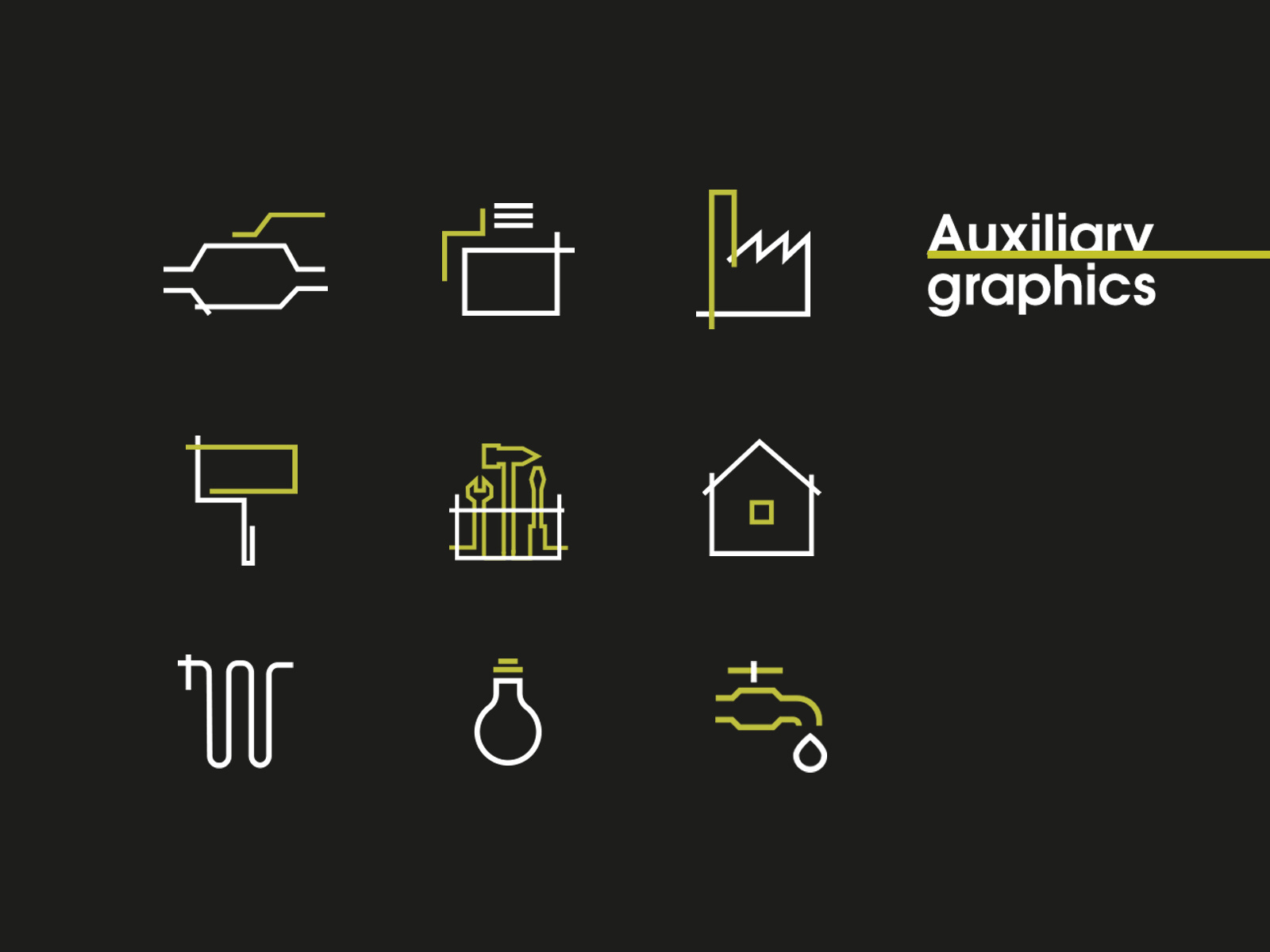 Brand Icons. Auxiliary graphics. by Anna Karpiak on Dribbble