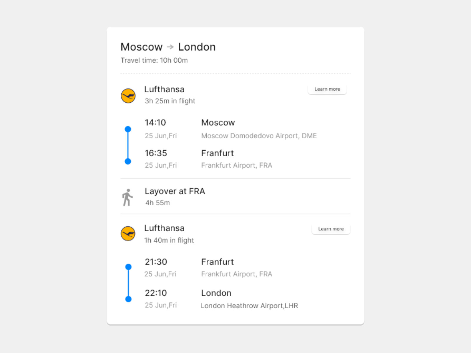 Airline Flight Booking Information Card ️ by Siraj Nafisha on Dribbble