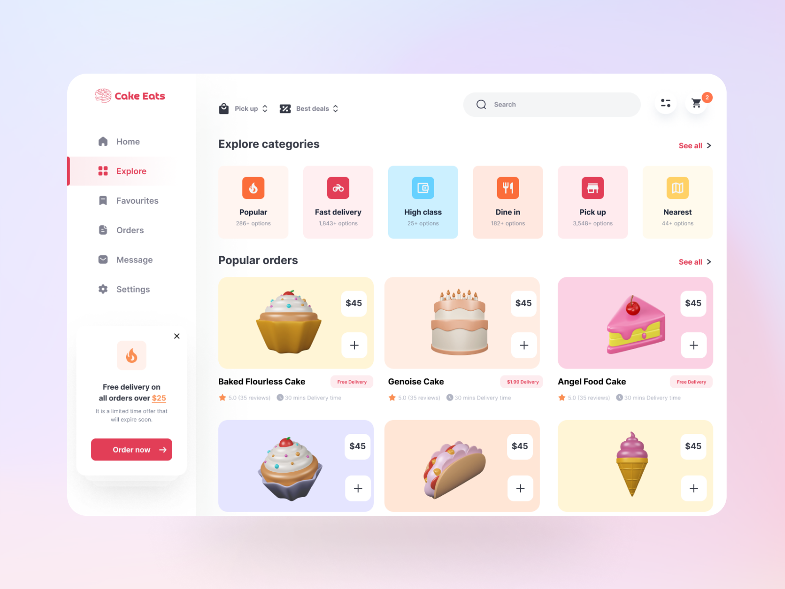 Cake Eats - Cake Shop Website & Admin Panel UI Design by Ashikur Rahman ...