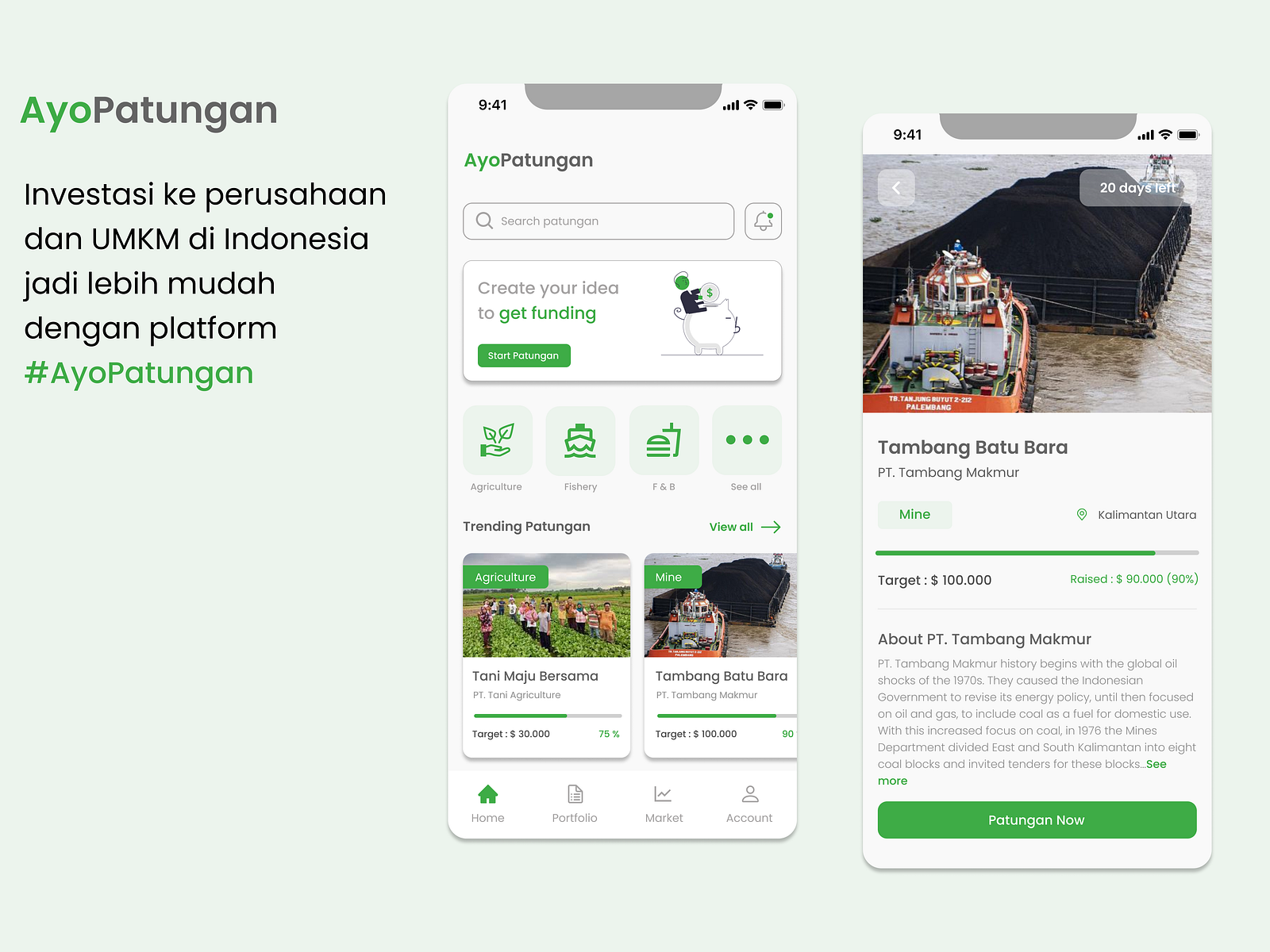 The App Crowfunding UI Design by Gamendra Chasbulloh on Dribbble