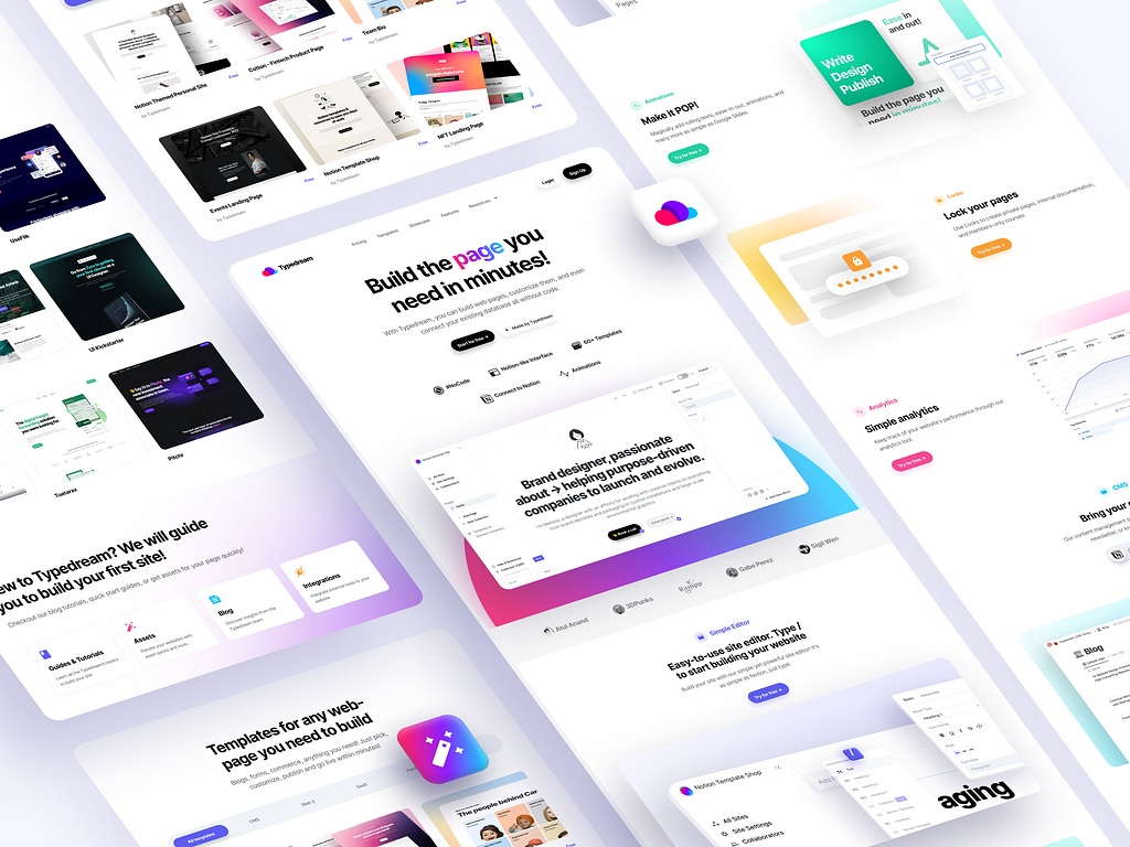 Typedream Landing Page Redesign by Eric Angelo on Dribbble