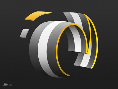 M-cycle logo by Philippe Mignotte on Dribbble