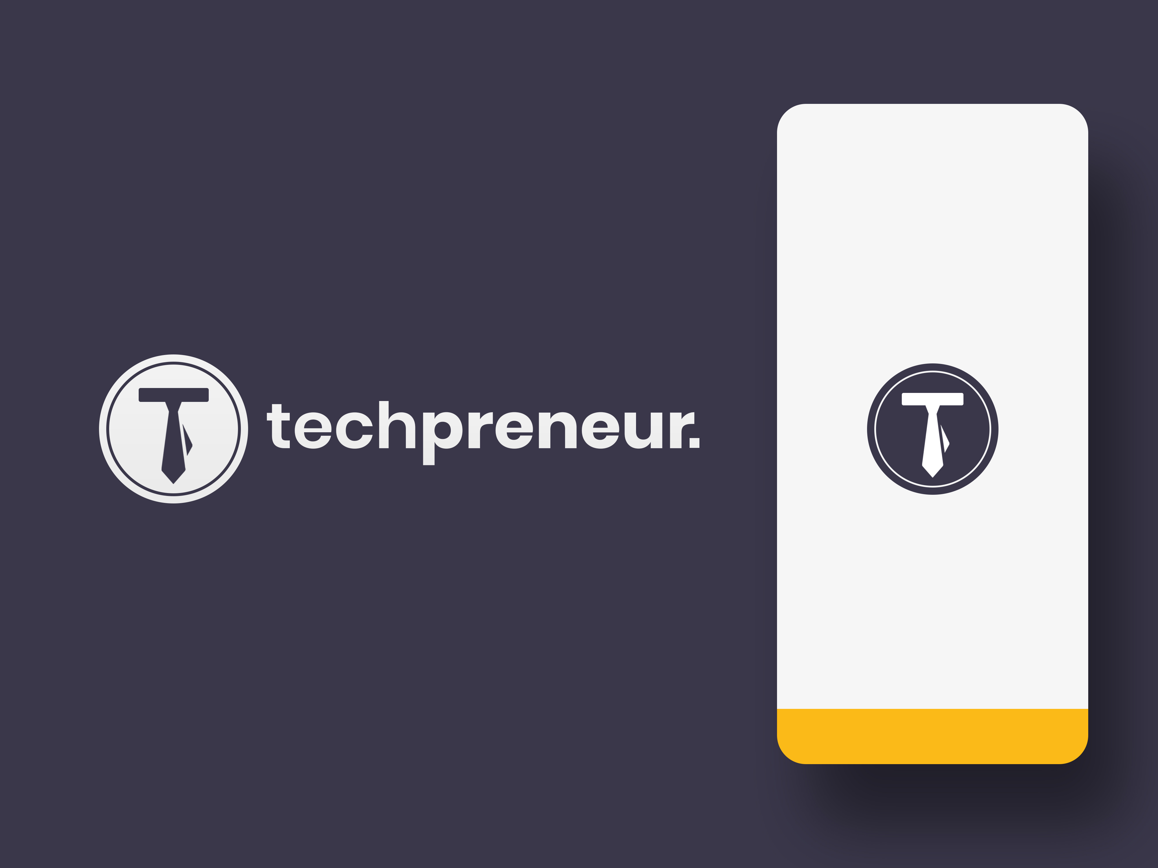 techpreneur Logo design (T Logo Concept) by Vivek Kesarwani on Dribbble