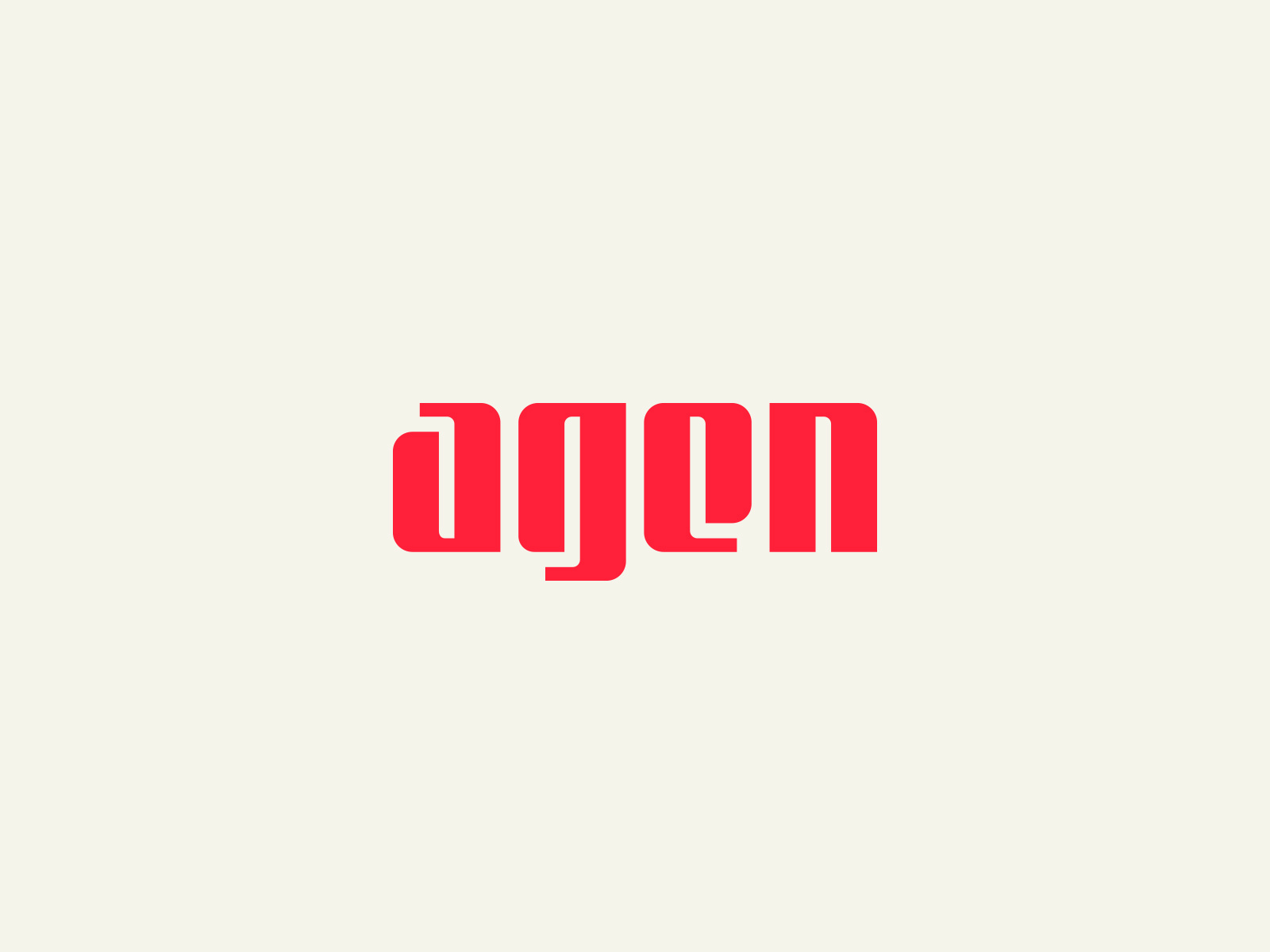 agen logotype by Lucas Fields on Dribbble