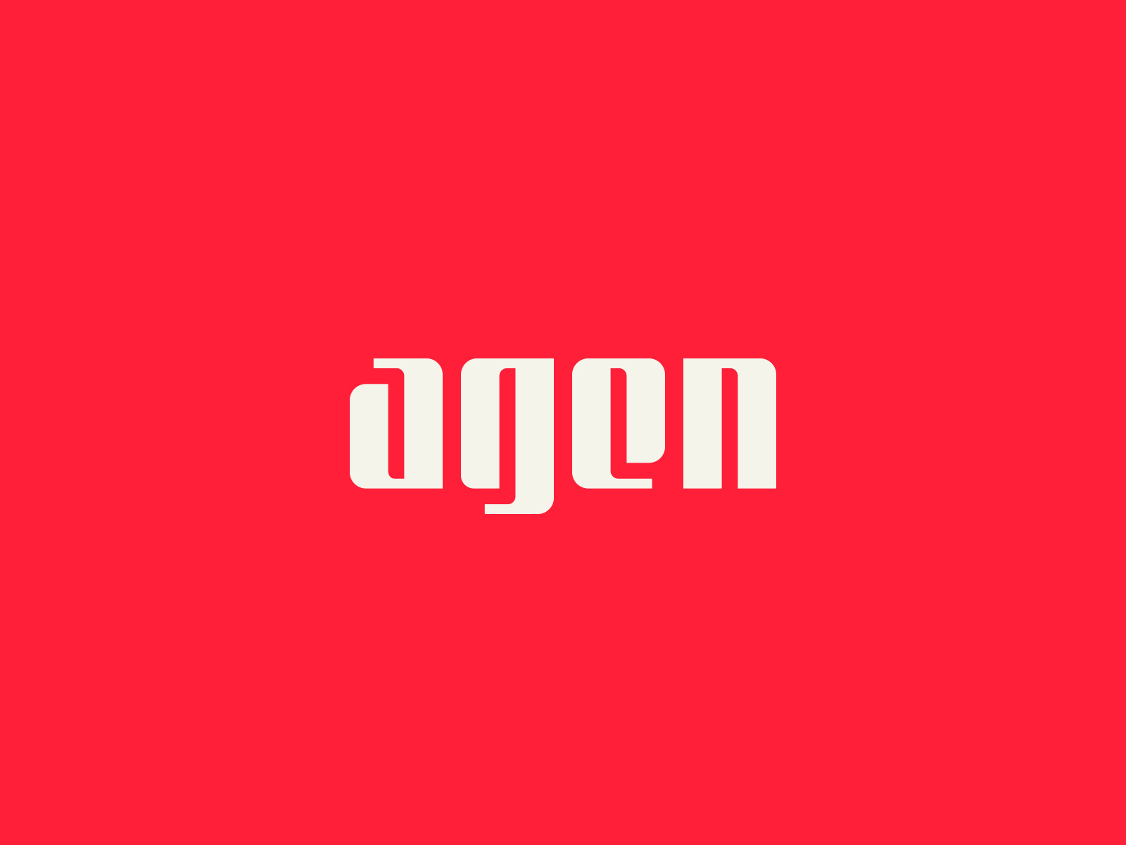 agen logotype by Lucas Fields on Dribbble