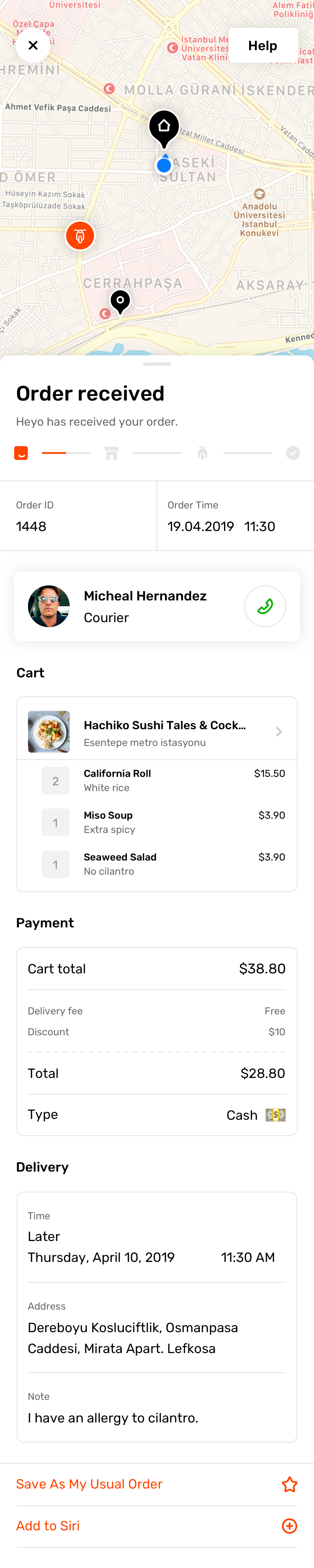 Heyo / Food Delivery App by Burcu (Sağlam) Çavdar on Dribbble