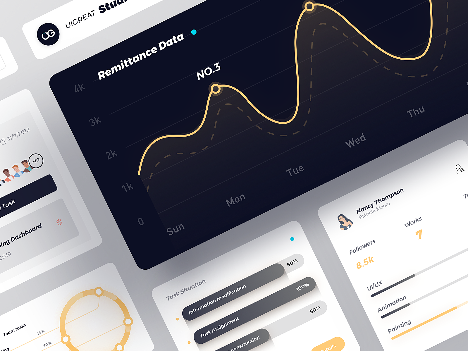 Team daemon-data visualization-share by JIANGGM🍿 on Dribbble
