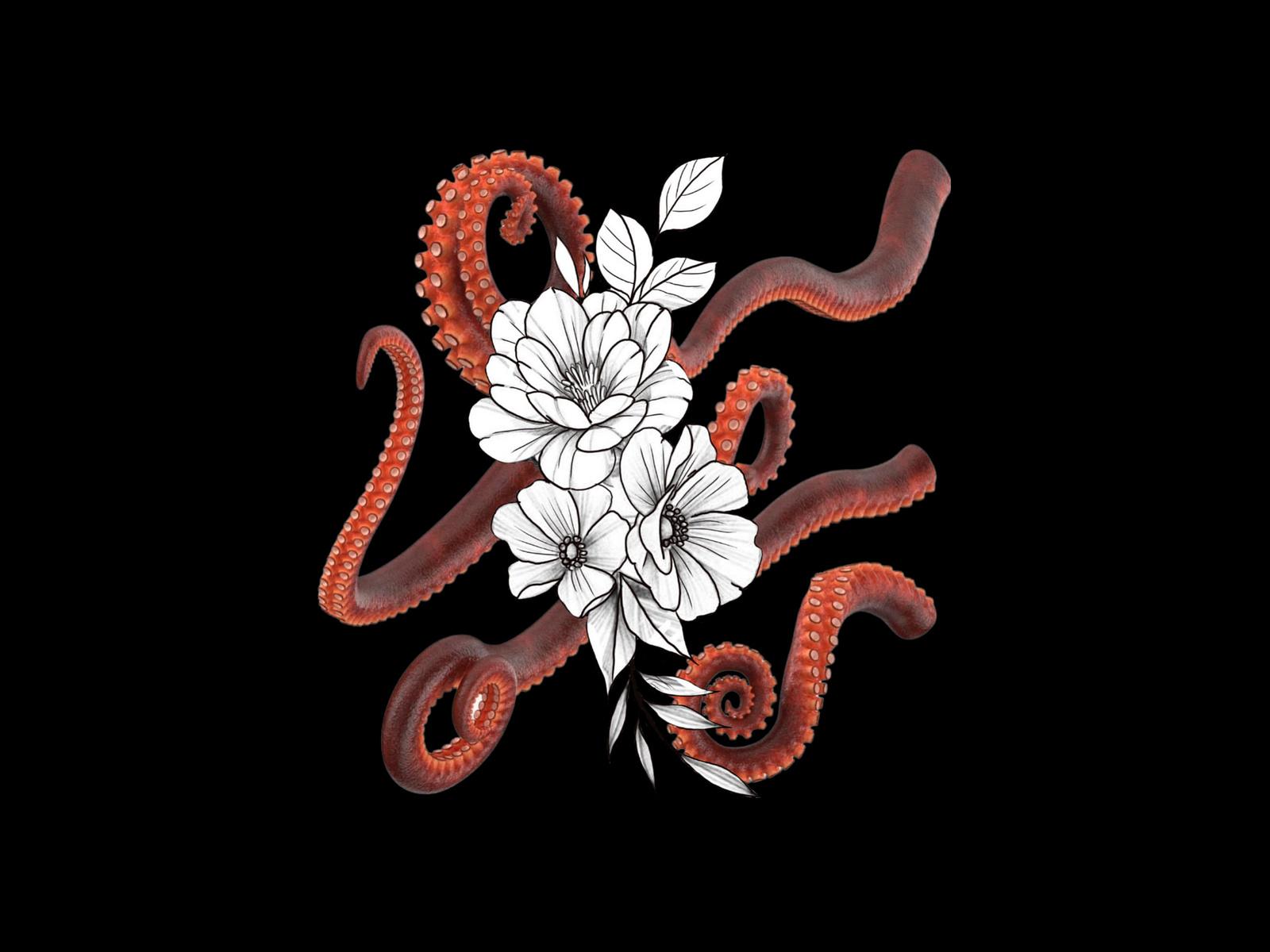 Octopus flower by Ervan Ramadhan on Dribbble