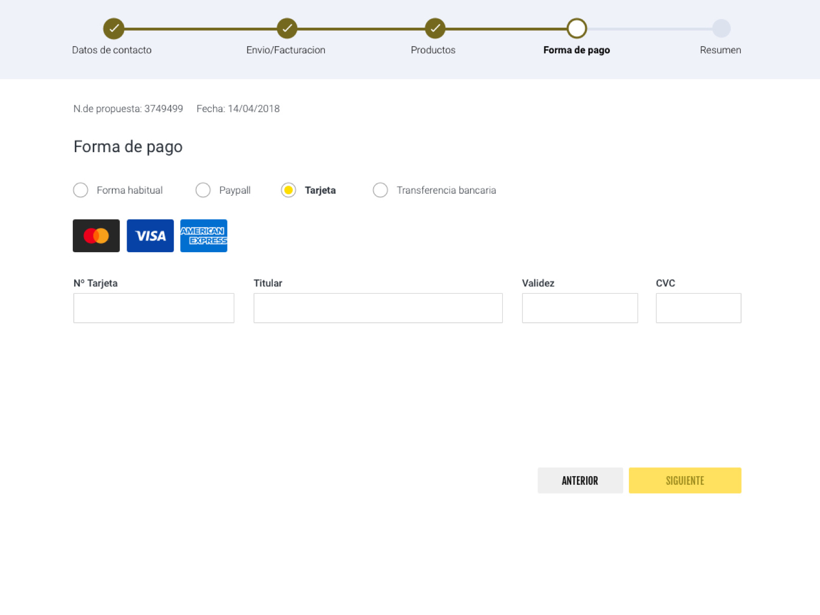 UI Element - Ecommerce Checkout by Tommaso Tavormina on Dribbble