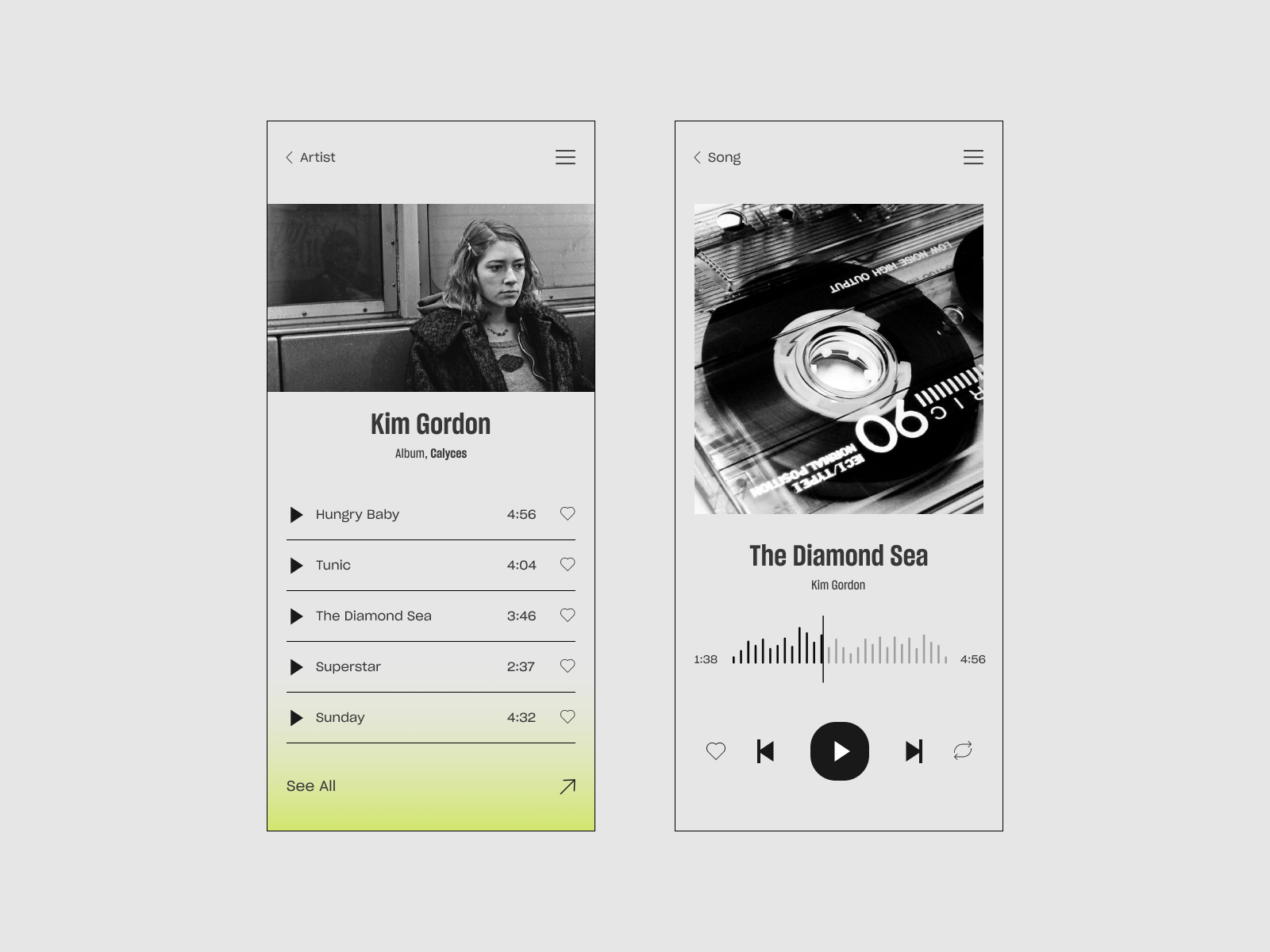 Music App UI by Giorgi Chikhladze on Dribbble