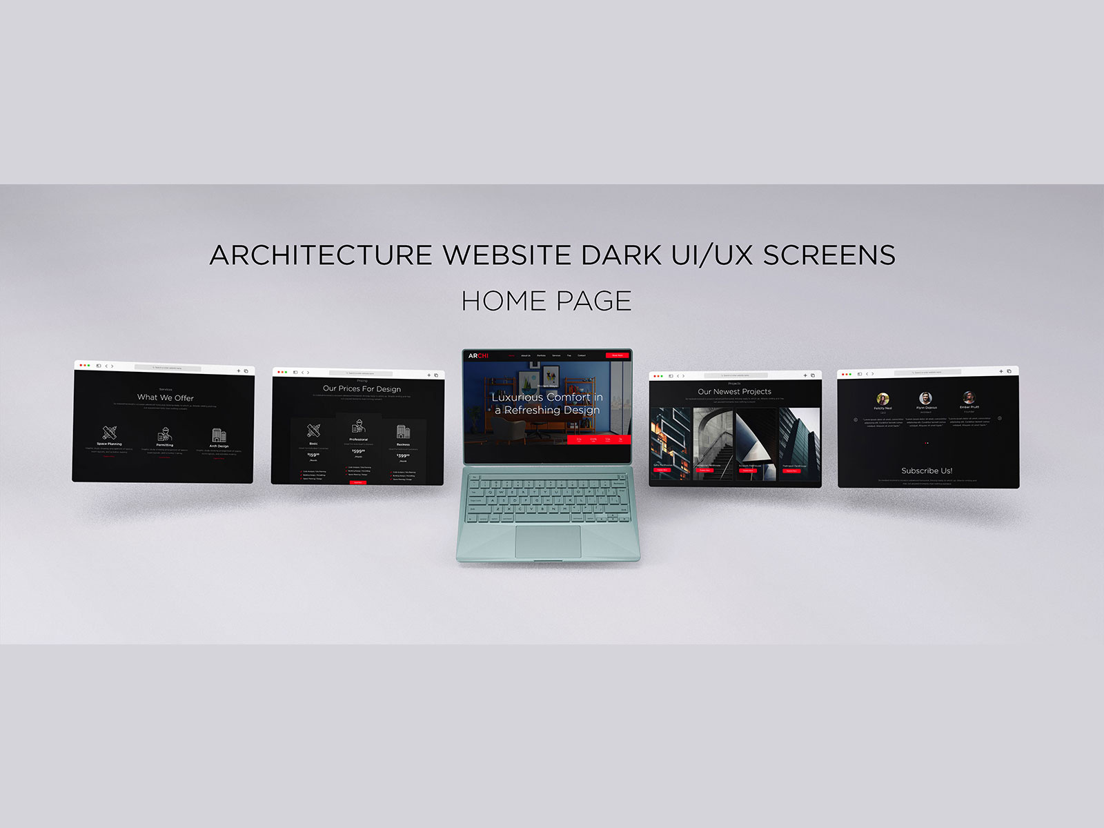 ARCHITECTURE WEBSITE UI/UX HOME PAGE SCREEN by Shehryar Anees on Dribbble