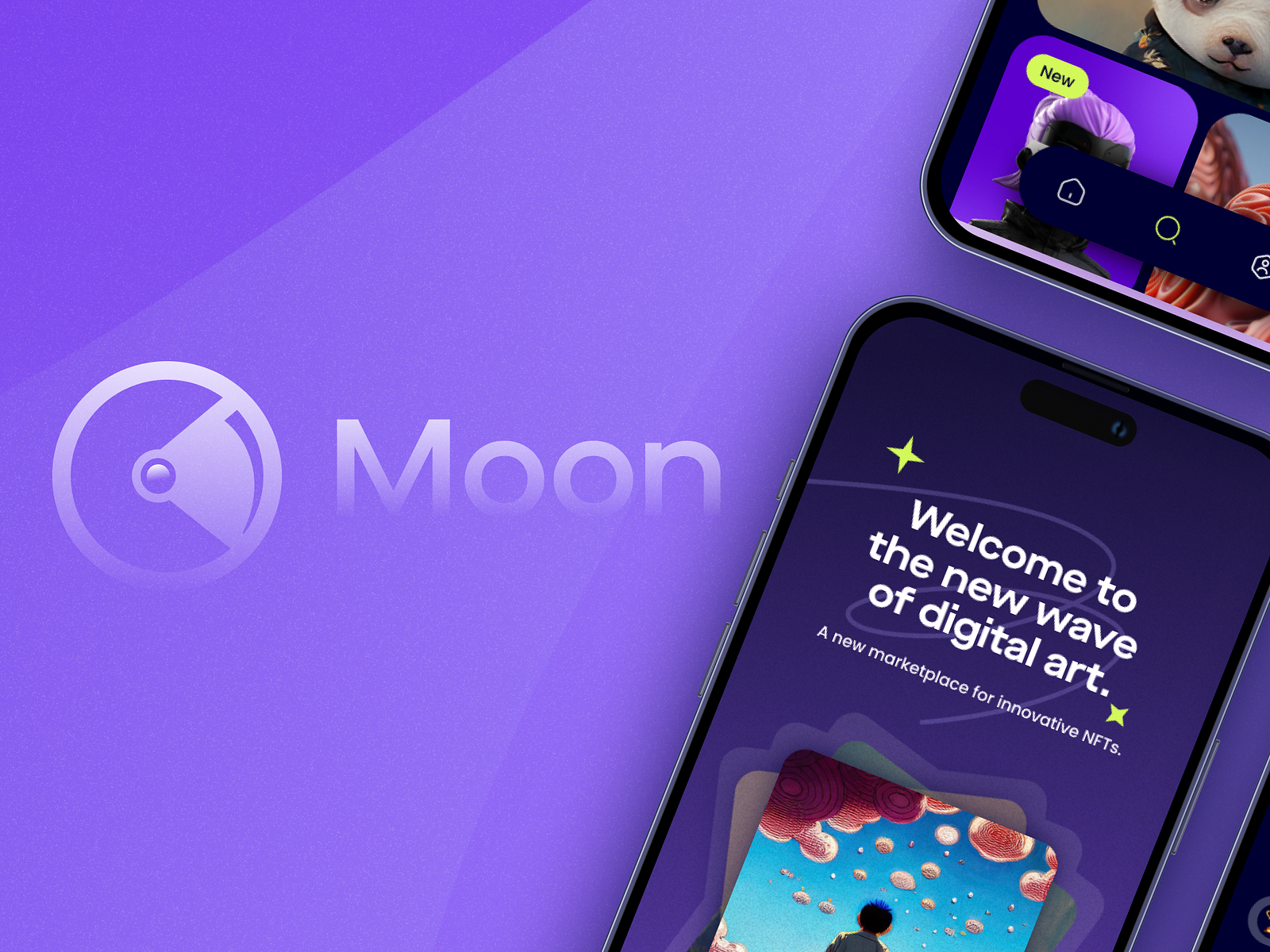 Moon - NFT App by Shawn Grima on Dribbble