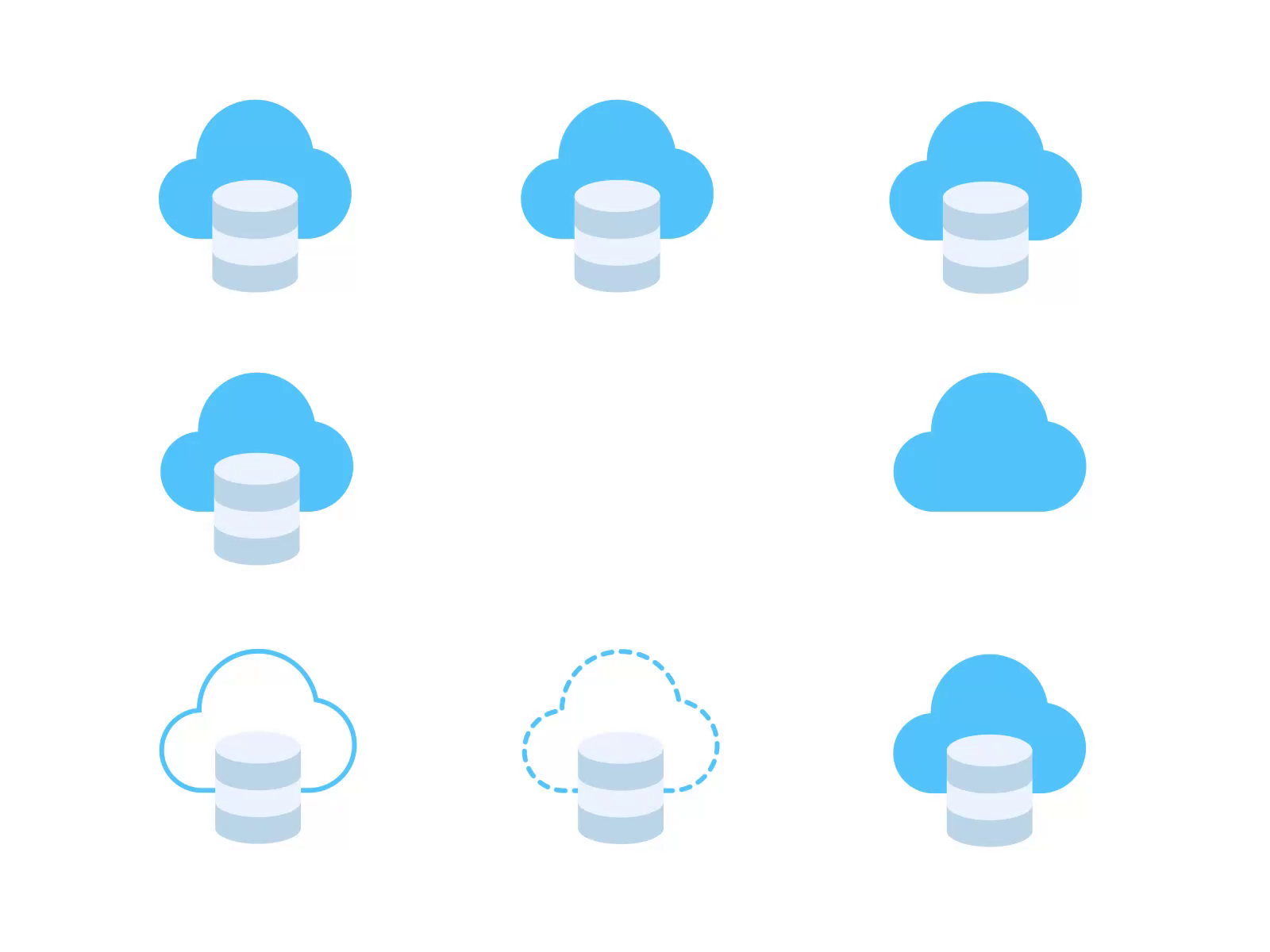 Network Icon Pack - Backup Icon variations by Viraj Nemlekar on Dribbble