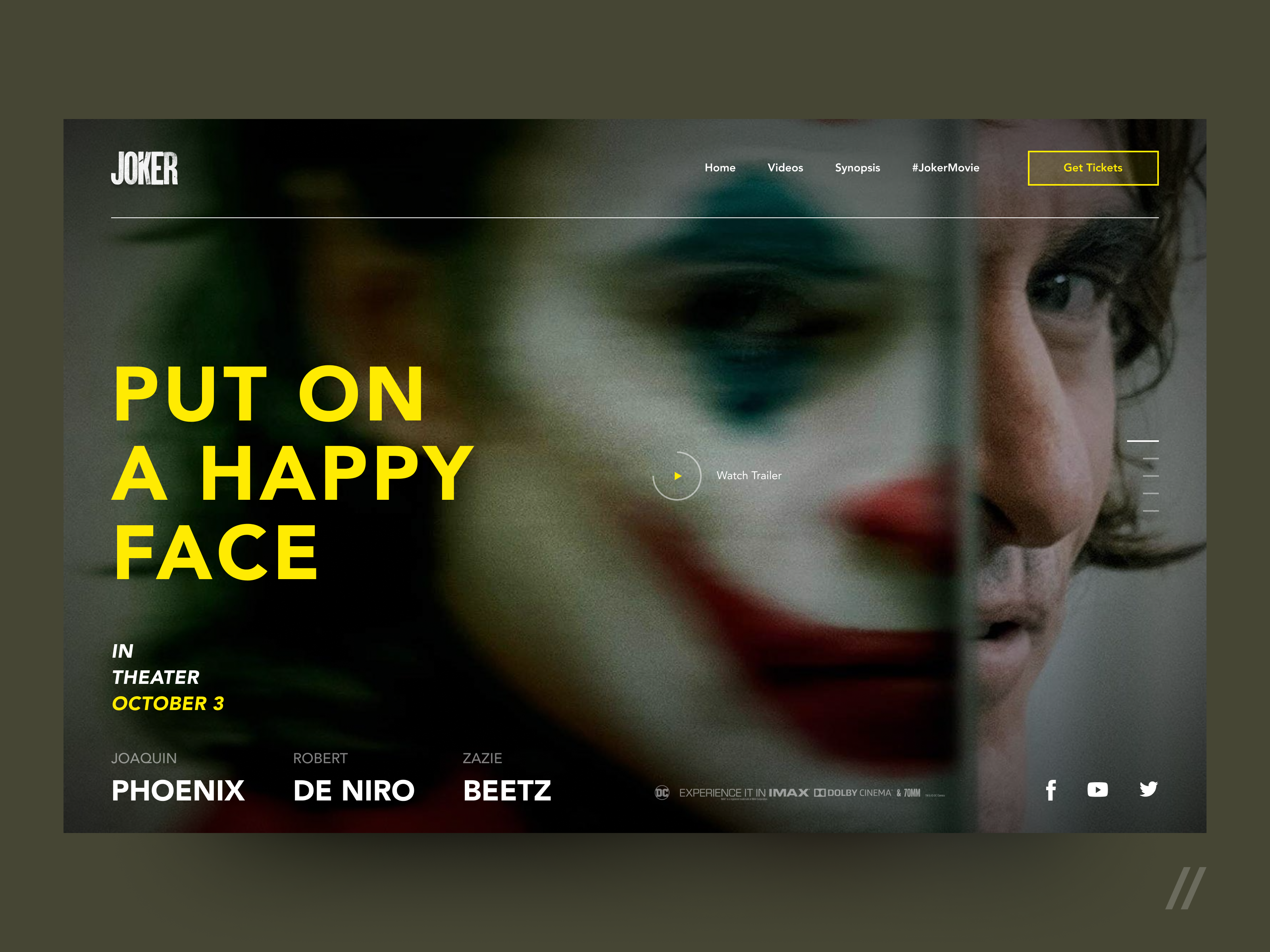 Joker The Movie Preview Redesign by Purrweb UX on Dribbble