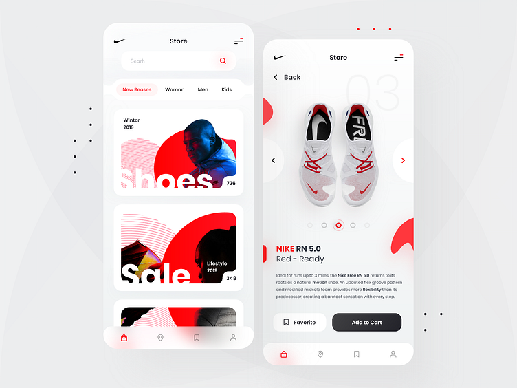 Nike Store Red! by Manuel Rovira 😺🤘 on Dribbble