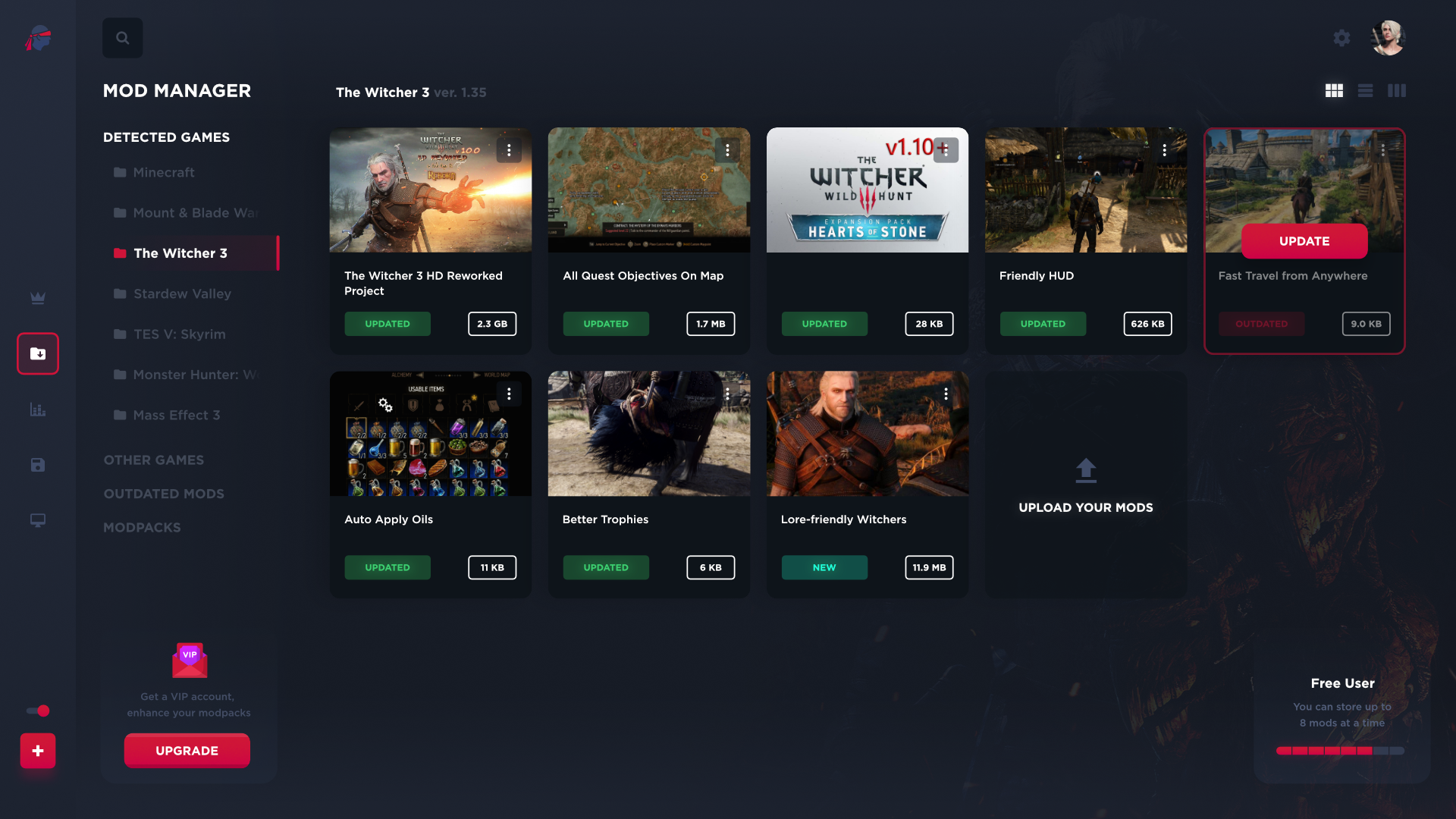 Game Modifications launcher - drag & drop by Piotr Kosmala on Dribbble