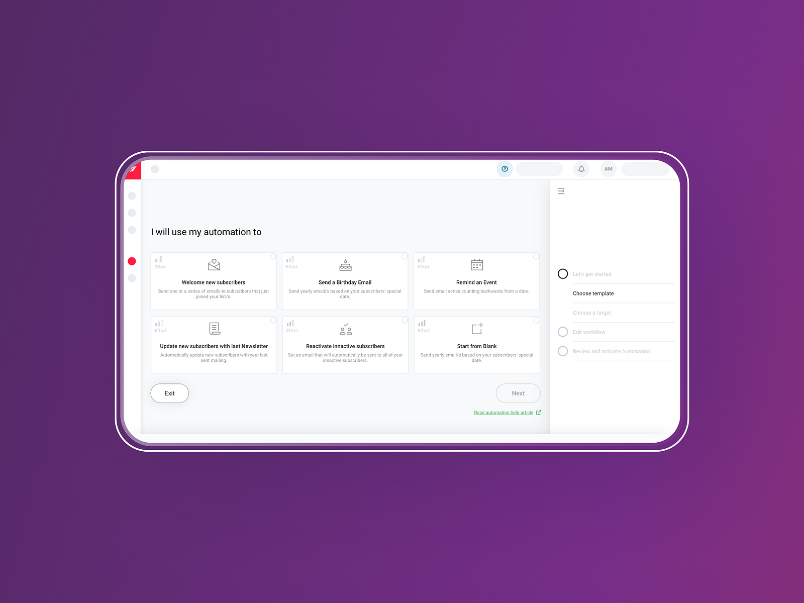Automations Builder by Andrea on Dribbble