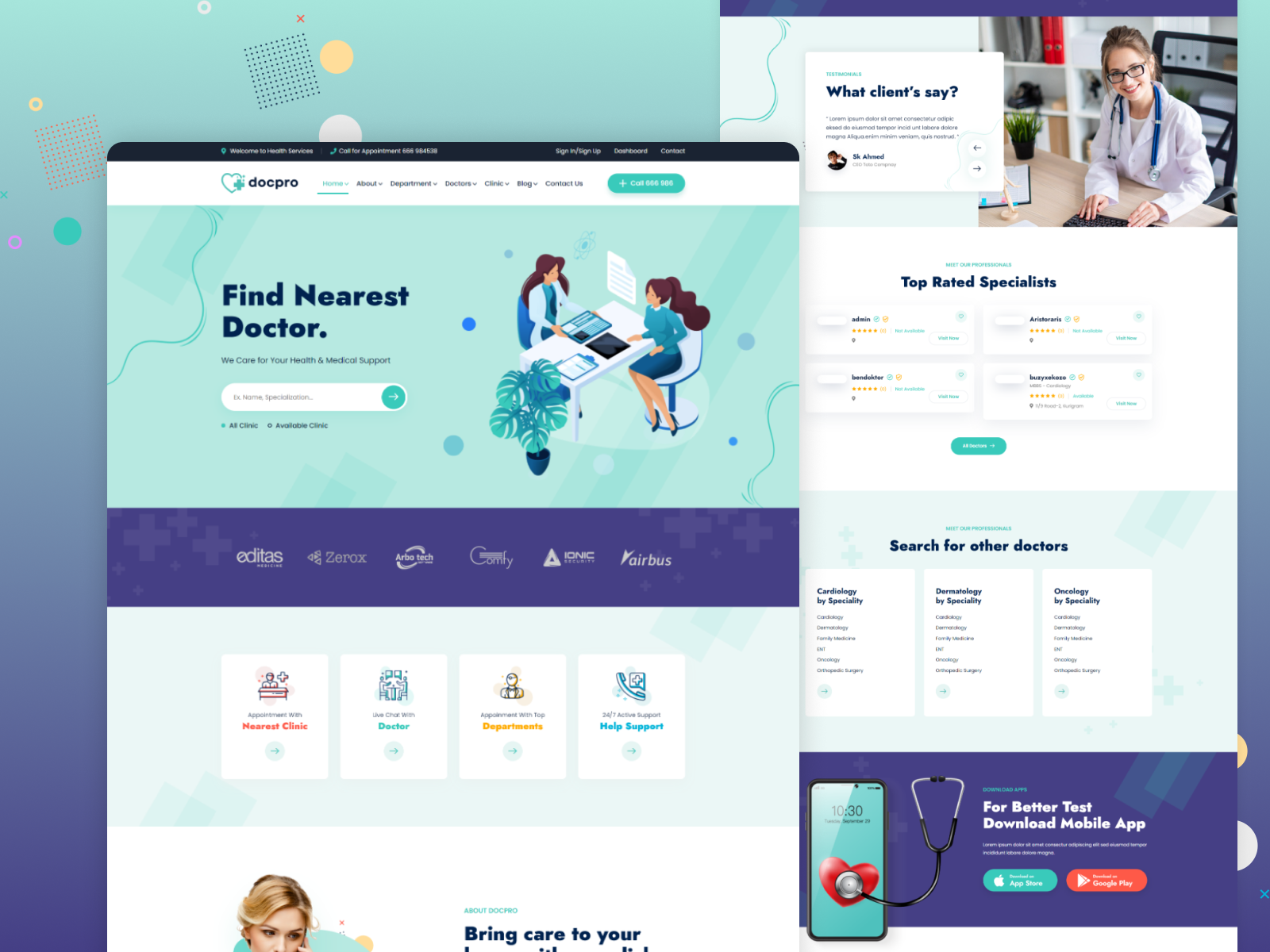 Docpro - Doctors directory WordPress Theme by Muhibbur Rashid for ...