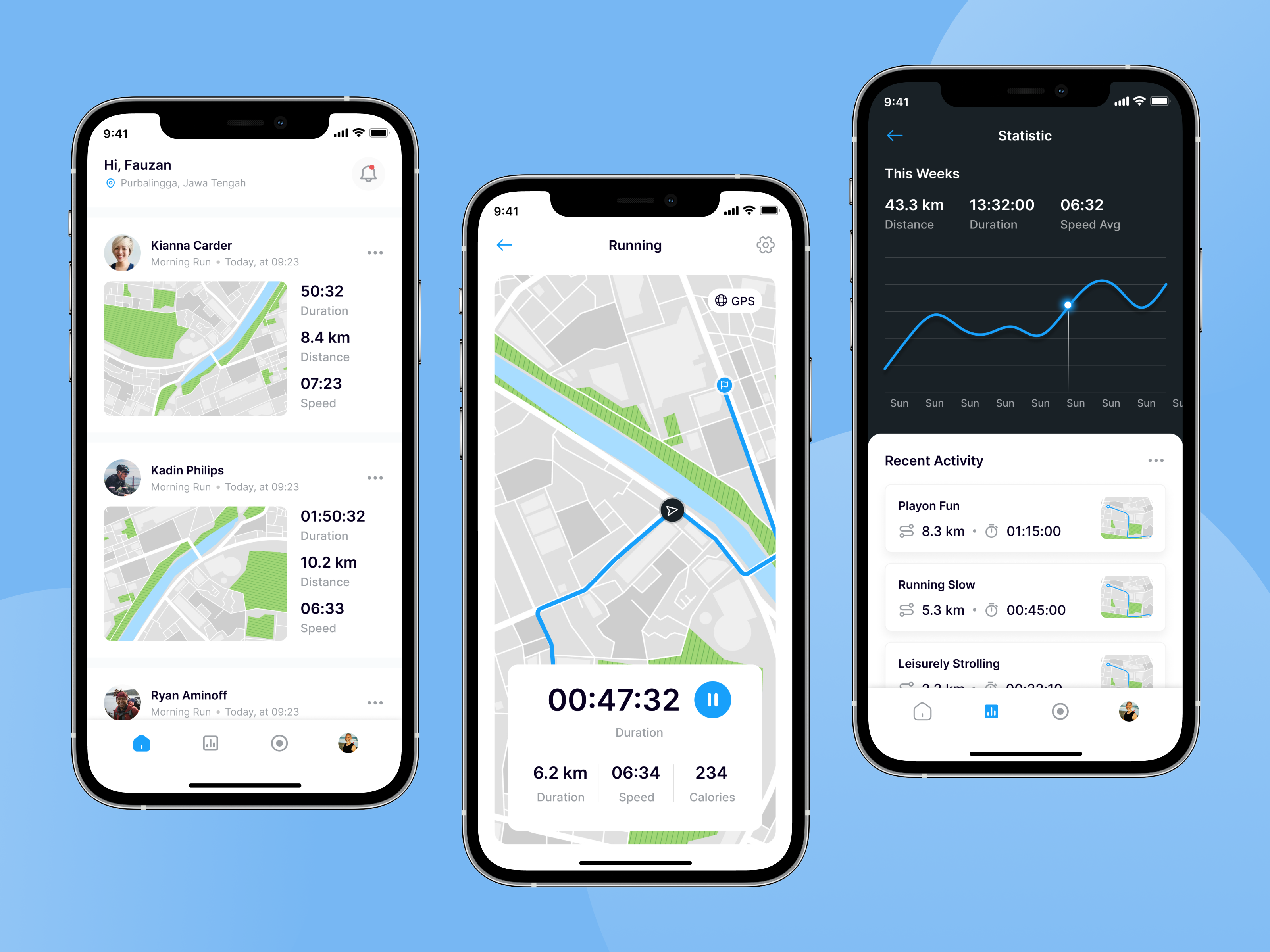 Running Mobile Apps by Fauzan Ardhiansyah for Enver Studio on Dribbble