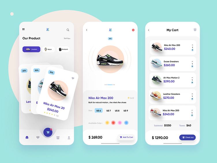Shoes ecommerce ui design by Dolphin Web Solution on Dribbble