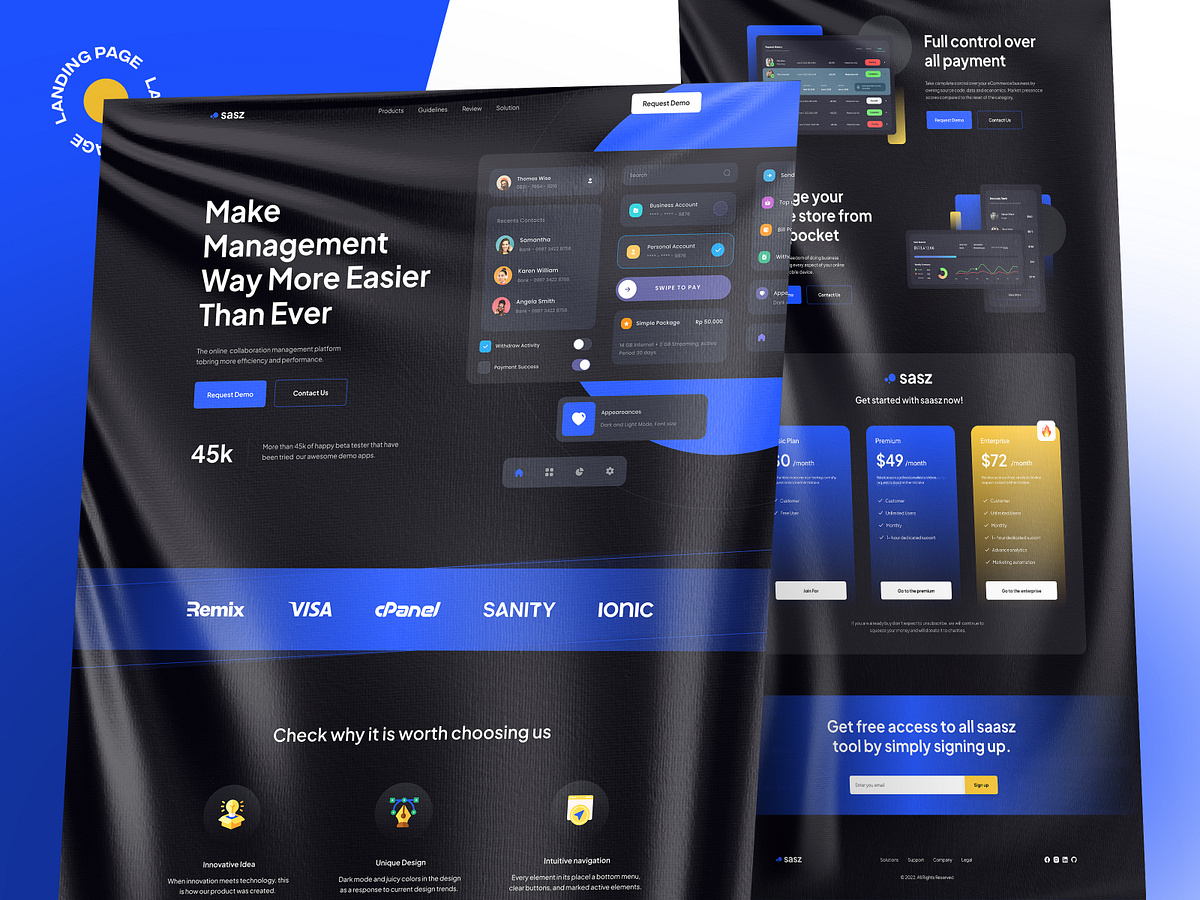 Marketing Website Design I Landing Page UI by IMTIAZUX🔥 on Dribbble
