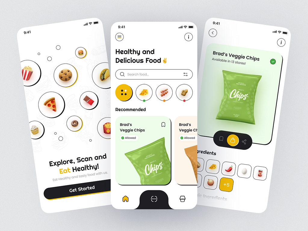 Food Scanner App Design by MindInventory UI/UX for MindInventory on ...