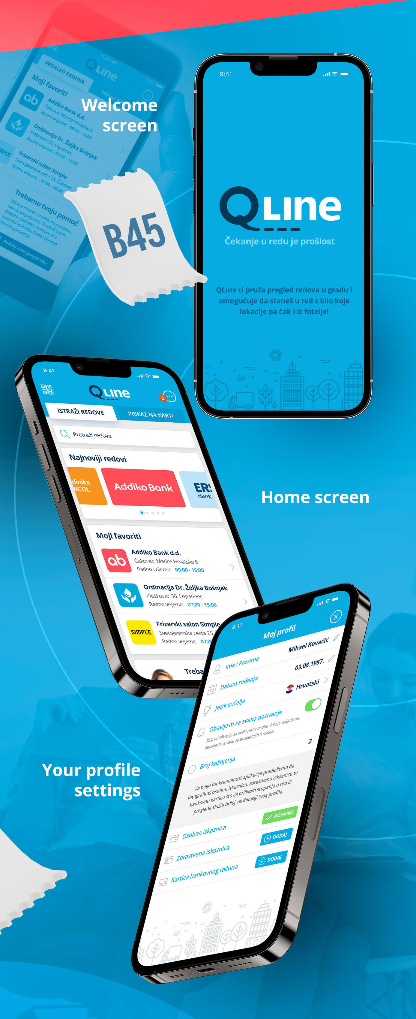 Qline App - Addiko Bank by Mihael.net on Dribbble