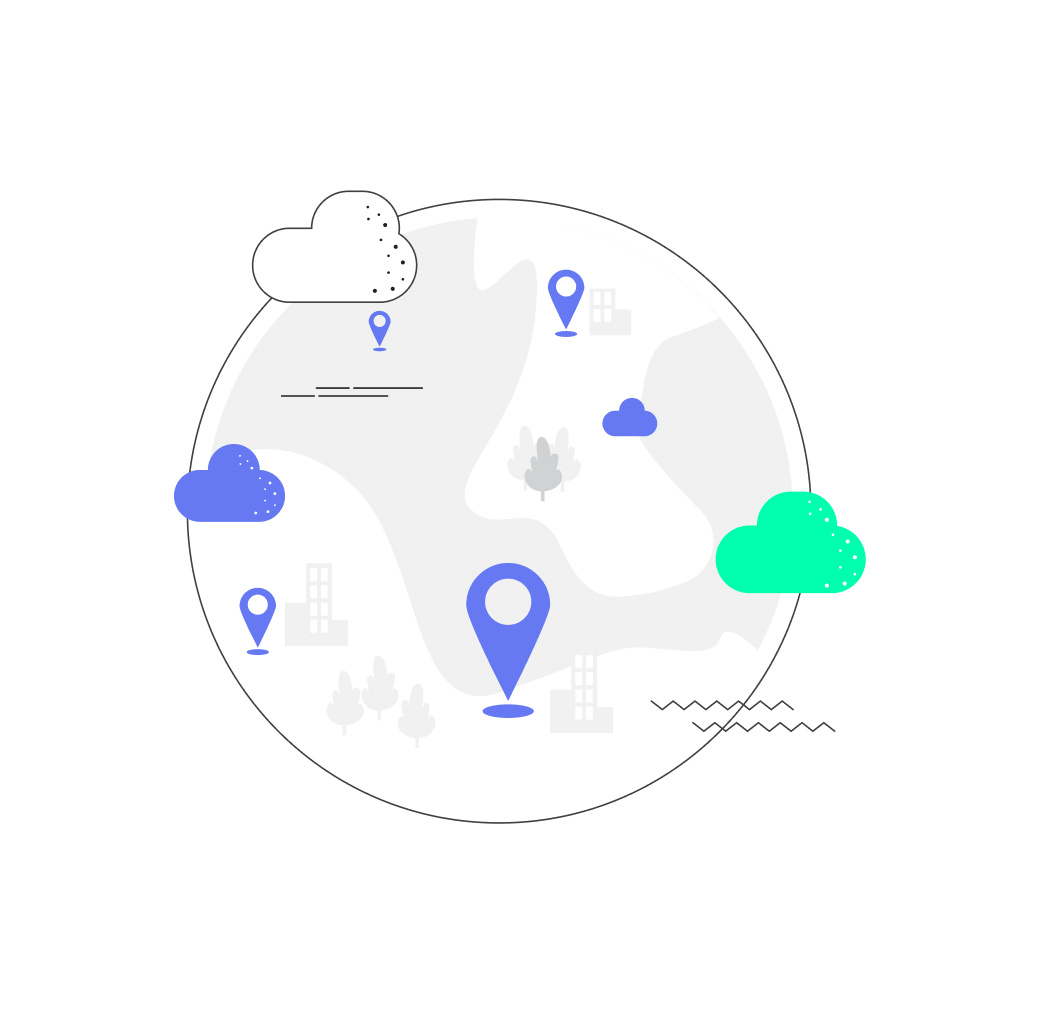 Map Location - Shape Library Vector Illustration by Mica Andreea on ...