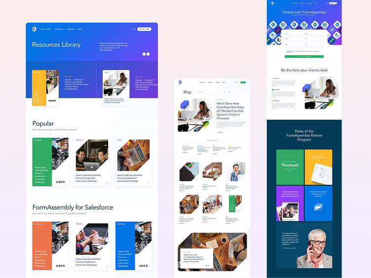 Landing pages for a tech startup by Julien Renvoye for Voila on Dribbble