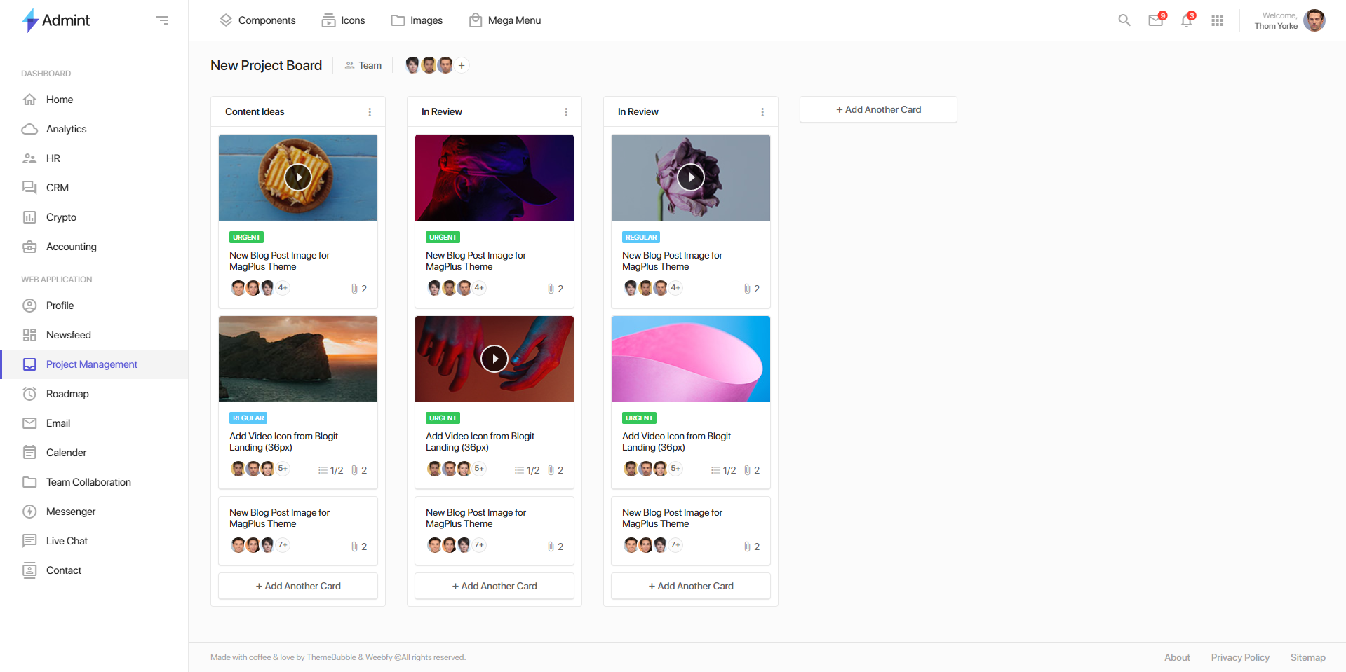 Task/Project Management Dashboard UX by Ishmam on Dribbble
