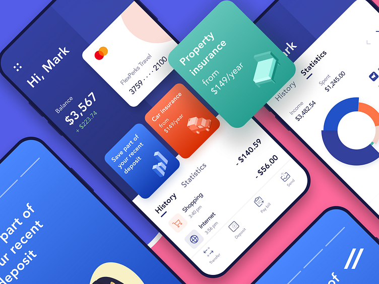 Banking App Design Concept by Purrweb UX on Dribbble