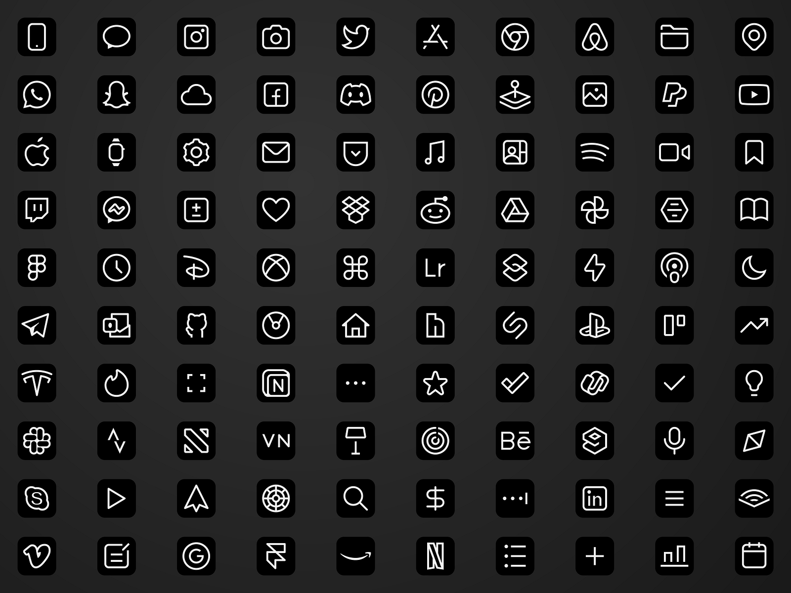 iOS icon pack by SPG MARKS ️ on Dribbble