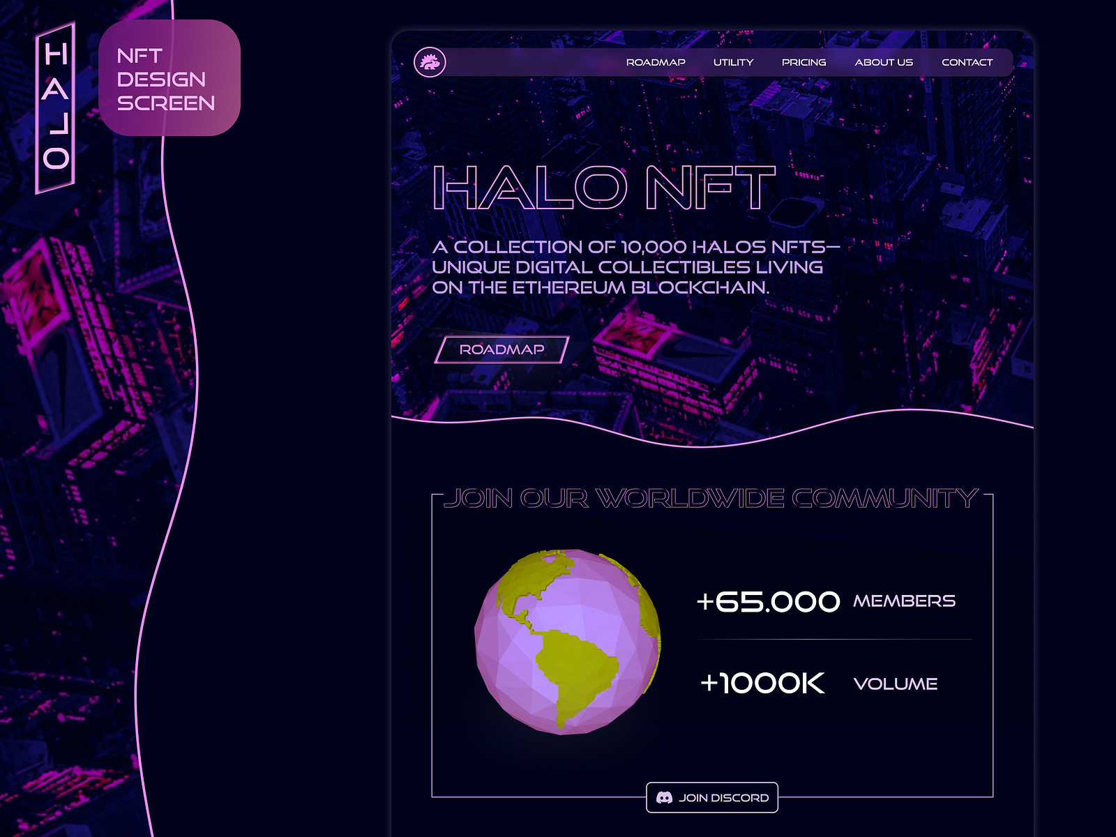 NFT DESIGN SCREEN HALO by Lari on Dribbble