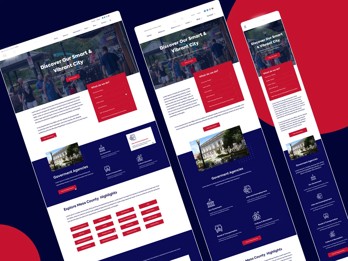Government Website designs, themes, templates and downloadable graphic ...