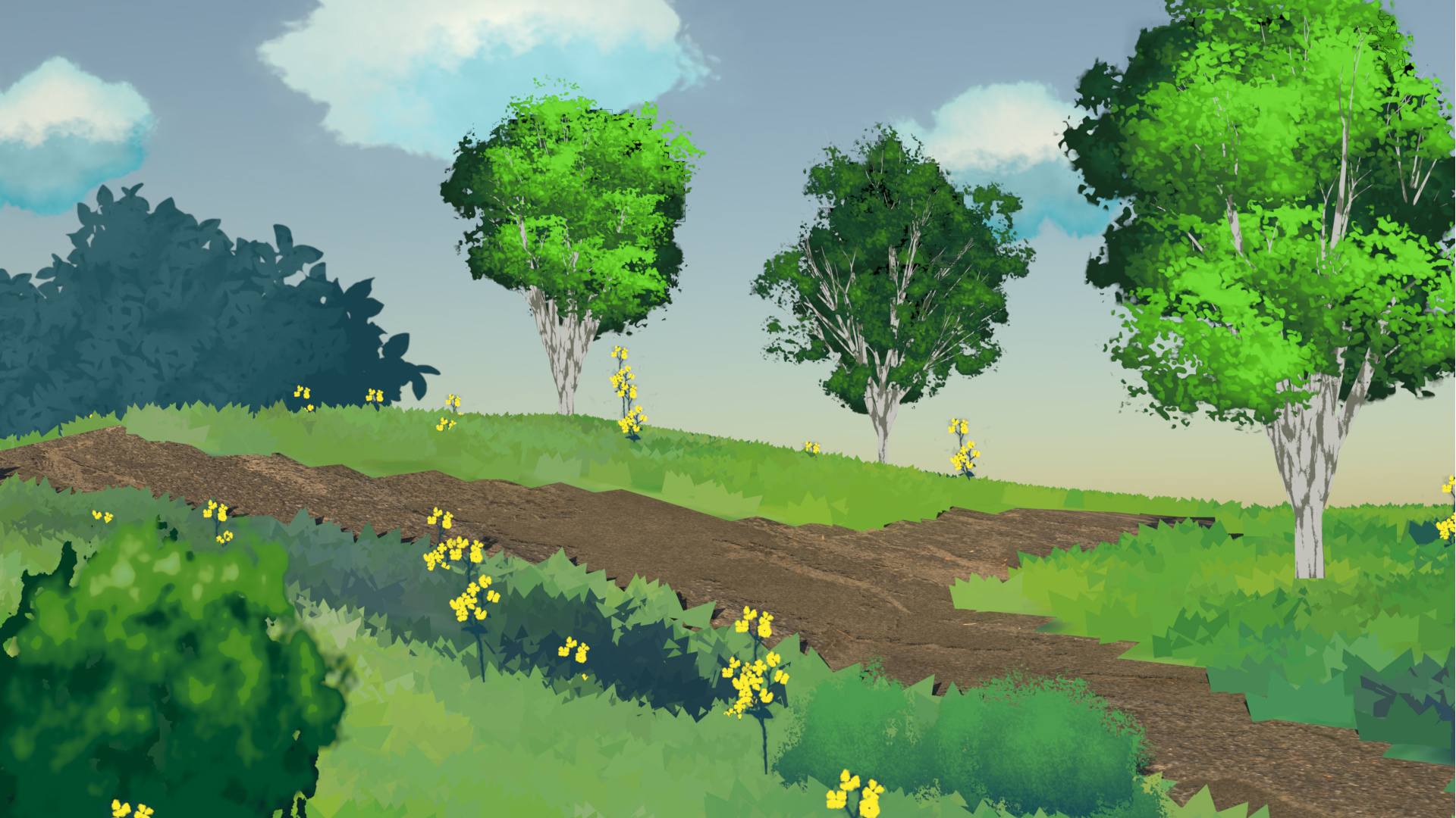 Cartoon anime scene made with blender by Nafsul Mursalin on Dribbble