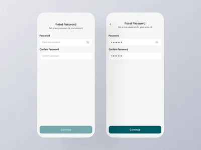 Reset Password Screen designs, themes, templates and downloadable ...
