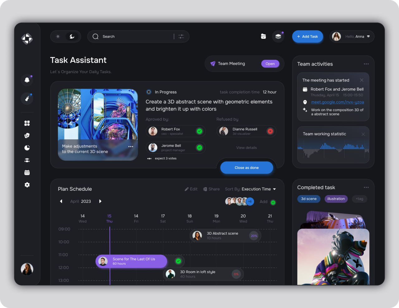 Smart Task Management Platform by Kenny Howell on Dribbble