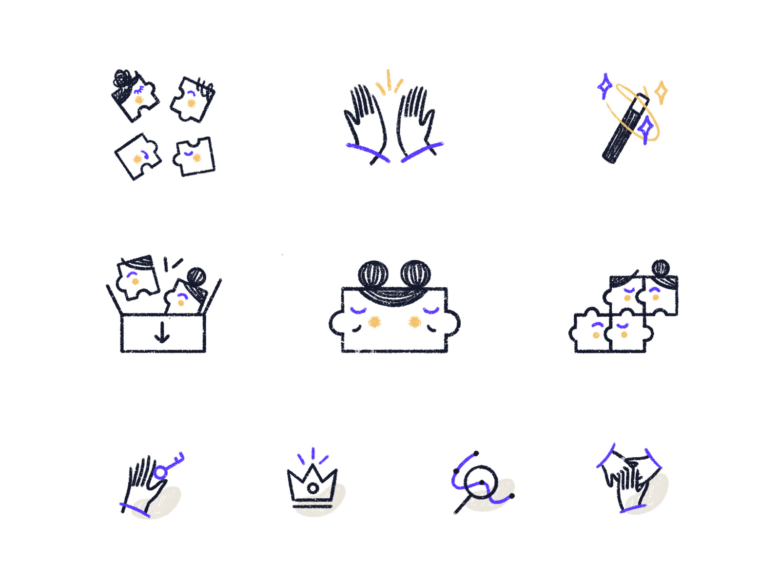Folk App Spot Illustrations by Radostina Georgieva for folk on Dribbble