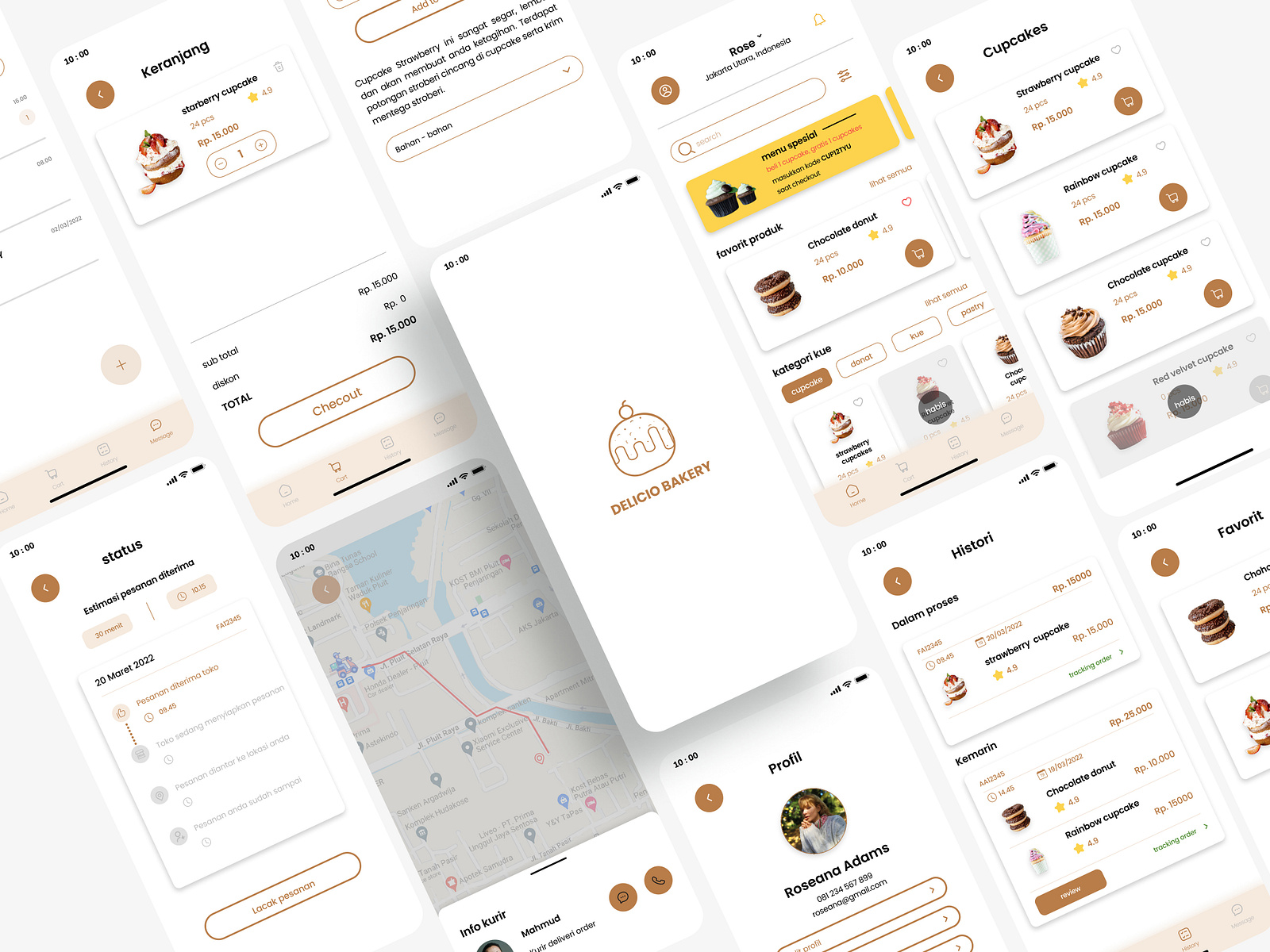 Cake Delivery App by Kristina Ruspita on Dribbble