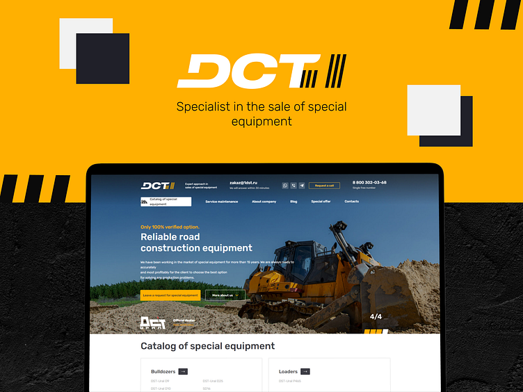 DCT. Industrial site design by Artur on Dribbble