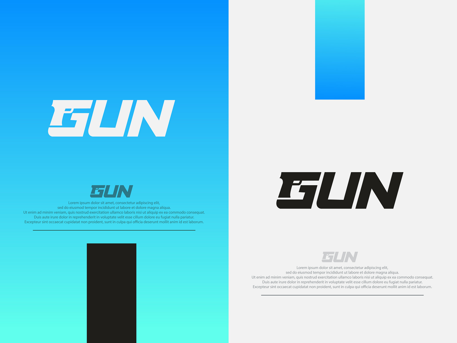 GUN LOGO by Abdullah Al Mamun on Dribbble